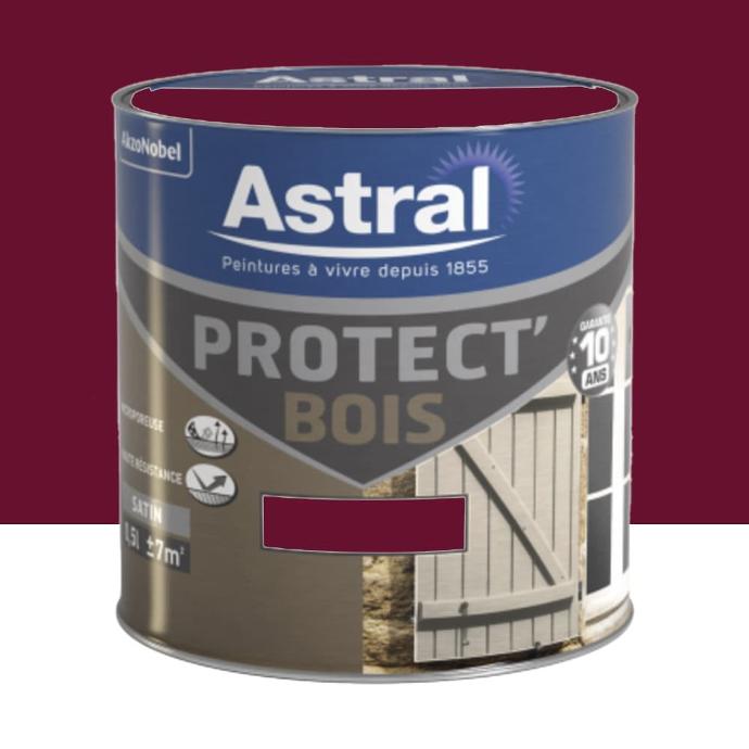 Astral Protect Bois Satin Rouge Basque 2.5L | ECOPAINT